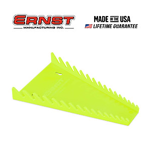ERNST 5068HV Standard 15 tool Wrench Organizer - HI-VIZ