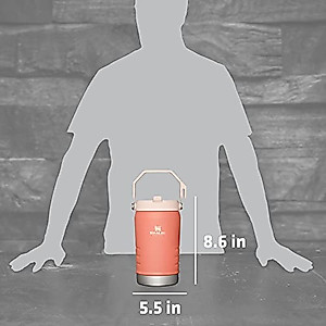 Stanley IceFlow Stainless Steel Water Jug with Straw, Vacuum Insulated Water Bottle for Home and Office, Reusable Tumbler with Straw Leakproof Flip