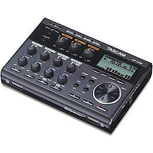 TASCAM DP-006 6-Track Portable Digital Multitrack Recorder with 2 Built-in Microphones with EMB Cable and Gravity Magnet Phone Holder Bundle