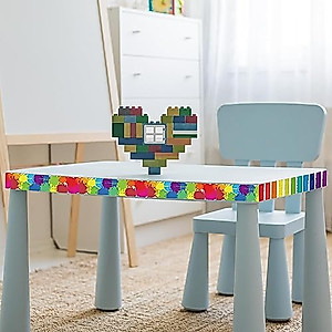 52ft Bulletin Board Border Decorations - 2 Rolls Rainbow Stripes Straight and Ink-Splashing Rolled Border Trim for School Classroom Bulletin Board Chalkboard Decor