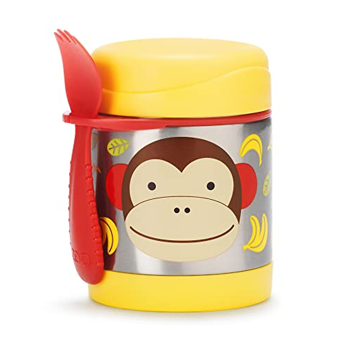 Skip Hop Insulated Baby Food Jar, Zoo, Monkey(Discontinued by Manufacturer)