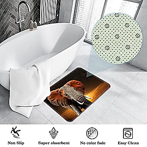 Kenya Old Large Elephant Sunset, Indoor Door Mat Durable Front Door Mats Entryway Rug Non-Slip Absorbent Area Rugs Resist Dirt Rugs for Room Decor, 24"x16"