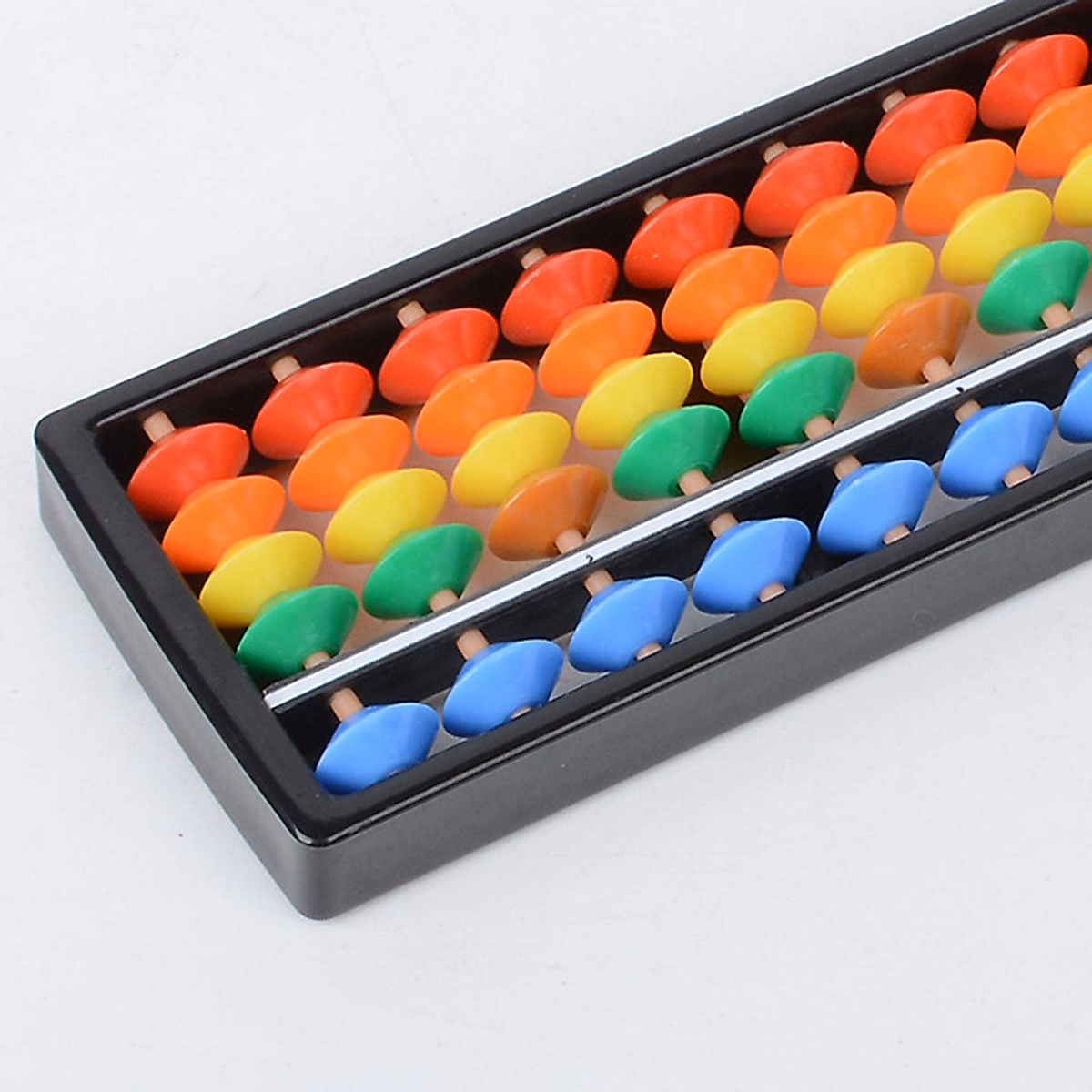 AMLESO Professional 17 Column Math Abacus Chinese Japanese Calculator Counting Tool Montessori Toy Math Arithmetic Toy Counting Toy for Kids