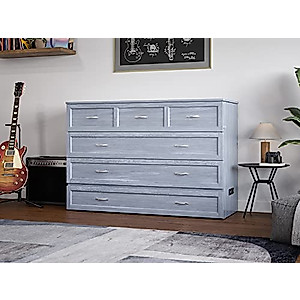 AFI, Northfield Murphy Bed Chest, Queen, Driftwood