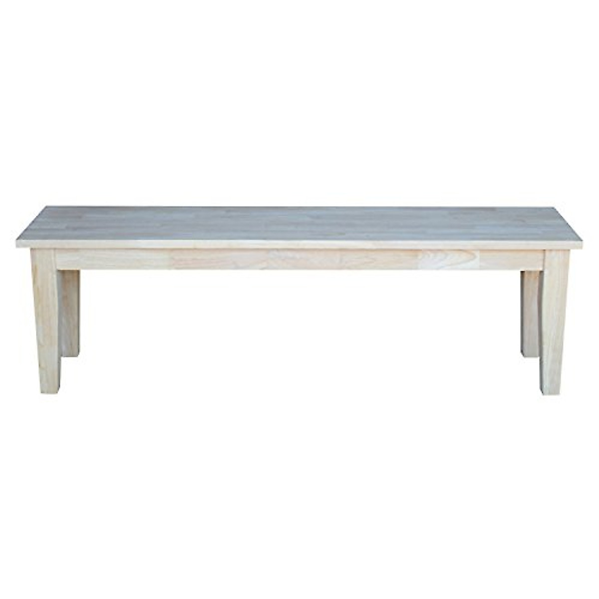 International Concepts Shaker Style Bench, Unfinished