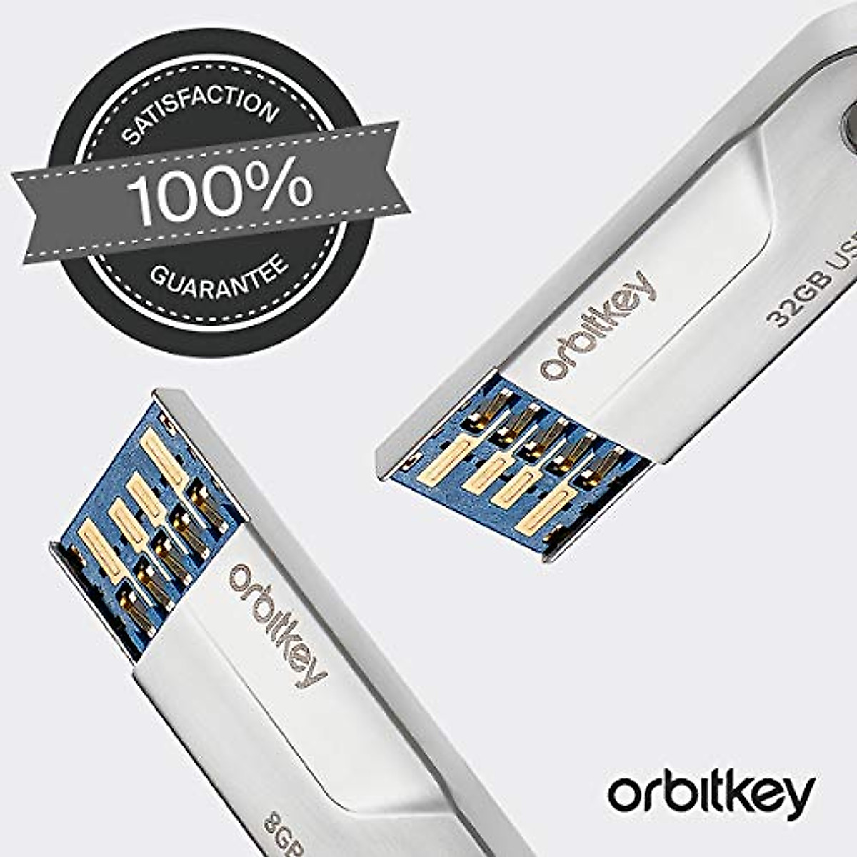 Orbitkey - USB 3.0 - Fast Transfer USB - 46.25 x 12.5 x 3.75 mm - Fast Transfer Chip, Slim Profile, Compatible with All Orbitkey Products