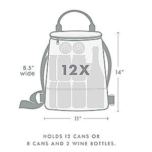 Corkcicle EOLA Cooler Backpack, Waterproof and Leak Proof Insulated Bag, Perfect for Wine, Beer, and Ice Packs, Seafoam