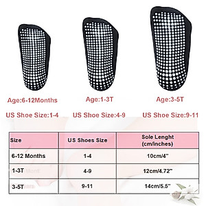 Tenpluszero 16 Pairs Non Skid Toddler Socks Anti Slip Baby Ankle Socks with Grips for Toddler Baby Boys Girls (16Pairs - Mixed Color A, 12-36 Months)