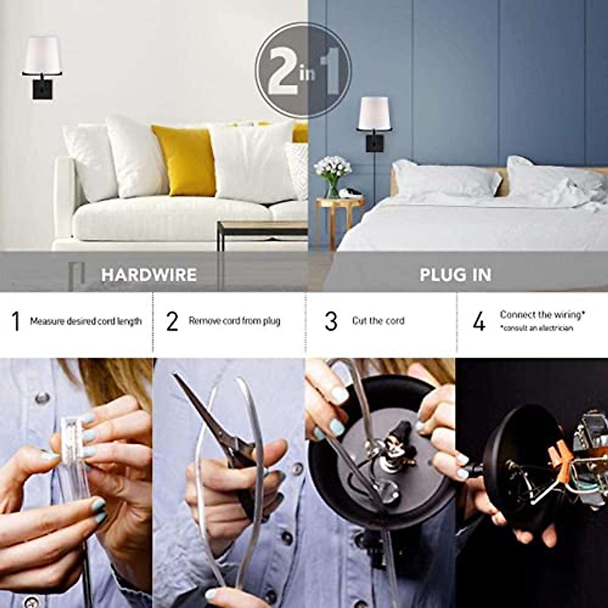 WALL SCONCE PB 60W 6.5"H