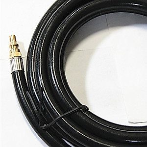 Hongso HRRC12 12 feet Low Pressure Propane Quick-Connect Hose with 1/4inch Safety Shutoff Valve & Male Full Flow Plug for RV Grill, Camper Grill and Other BBQ Grills