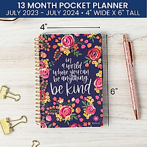 bloom daily planners 2023-2024 Academic Year Day Planner (July 2023 - July 2024) - 5.5” x 8.25” - Weekly/Monthly Agenda Organizer Book with Stickers & Bookmark - Be Kind