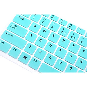 Keyboard Skin Compatible for 2021 2020 Dell Alienware M17 R4 R3 R2 17.3 inch, Dell Alienware Area 51M R2, Dell G7 17 7700 17.3" Gaming Laptop (NOT for Alienware M17 R4 Cherry Mechanical Verison)(Mint)