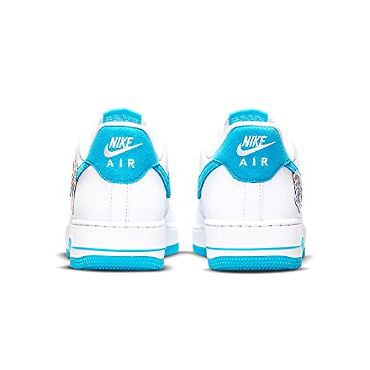 Nike Men's Air Force 1 Low Space Jam Tune Squad, White/Light Blue Fury/White, 10