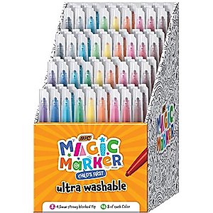 BIC Child's First Magic Marker, Assorted Colors, 96-Count