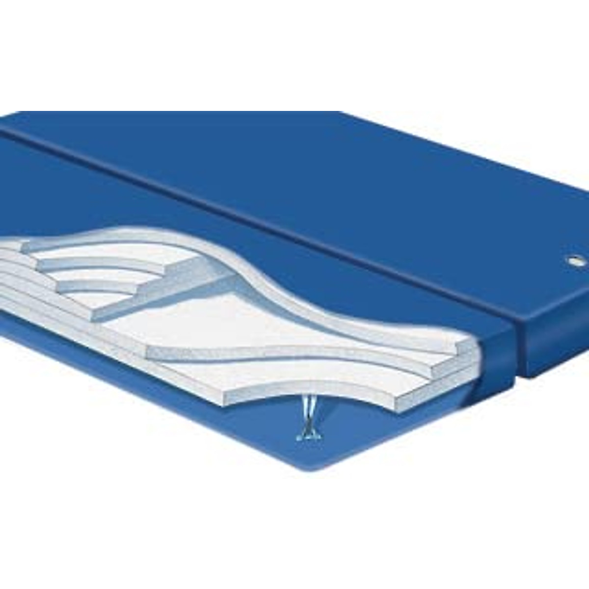 Waterbed King Dual Soft Side Mattress with Lumbar Support Liner and Fill&Drain Kit
