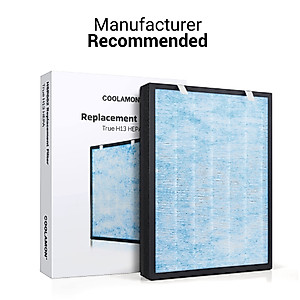 HSP002 True HEPA Air Filter Replacement Compatible with HATHASPACE Air Purifier 2.0 (H13 True HEPA)