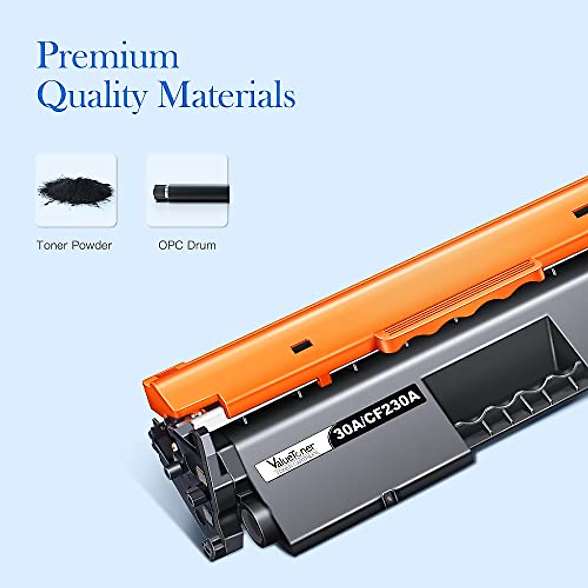 Valuetoner Compatible Toner Cartridge Replacement for HP 30A CF230A 30X CF230X for Pro MFP M203dw M227fdn M227fdw M203dn M203d M227sdn M227 M203 Printer (2 Black)