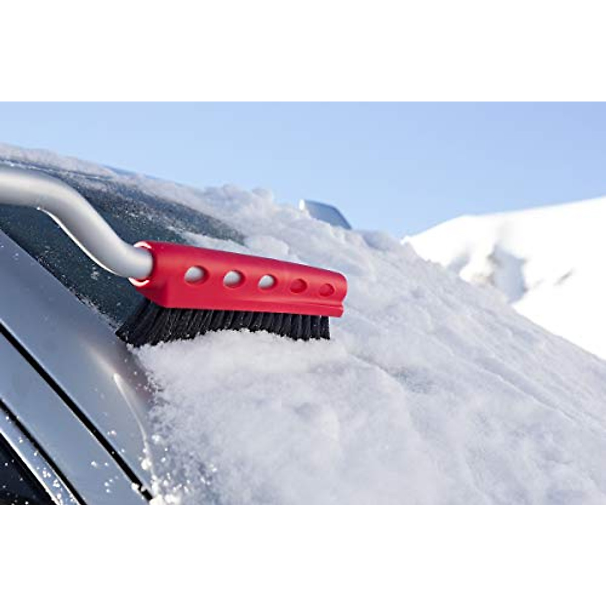 Mallory USA 999CT Snow Brush, Fixed Head, Aluminum, 35-1/2In, Assorted Colors