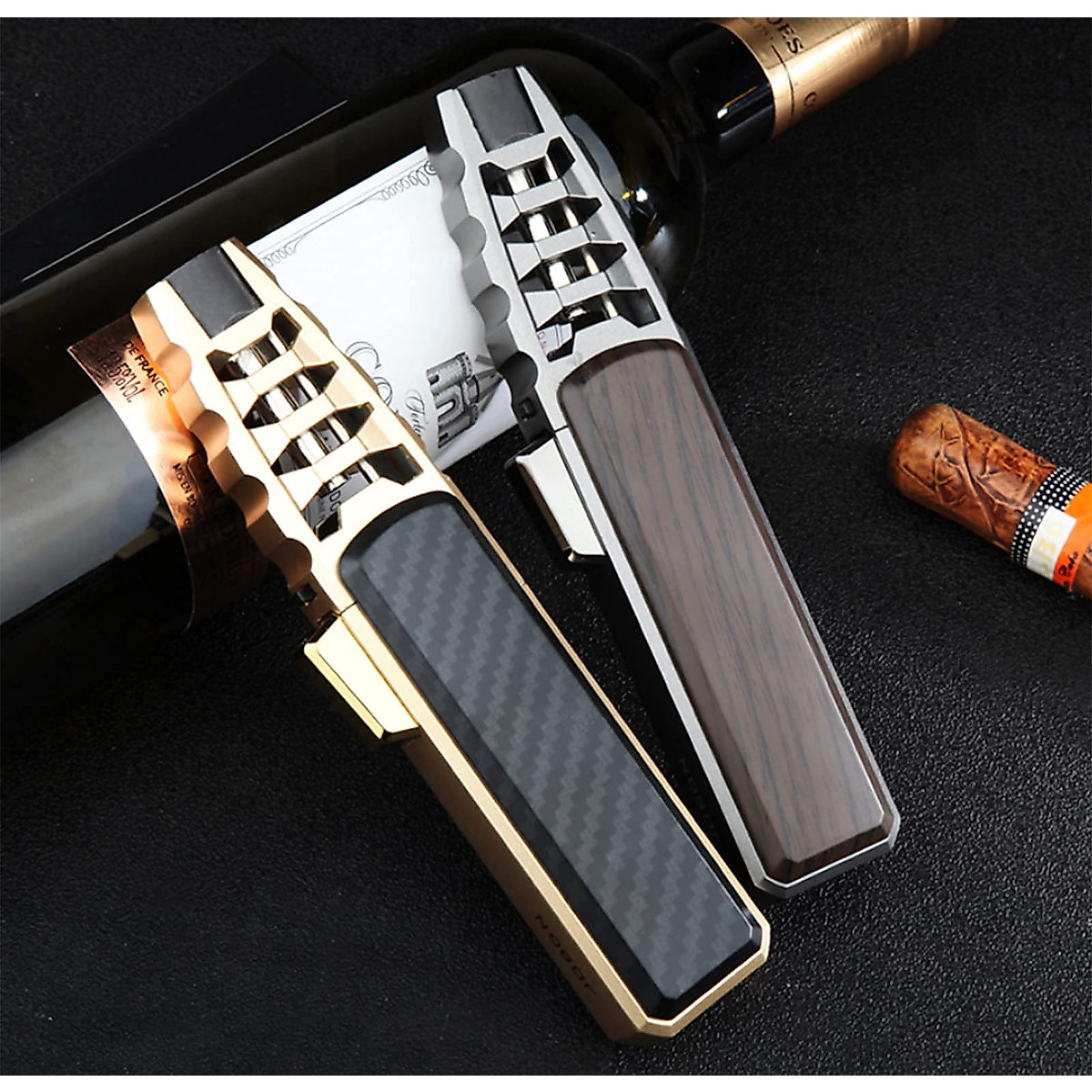 Solar Beam Torch - the Hottest Torch on Earth, Turbine Torch Lighter Jet Flame, Butane Gas for Candle Camping BBQ Kitchen- Butane Not Included, Windproof