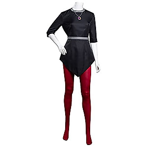 Roocnie Adult Womens Amity Blight Cosplay Outfit The Owl House Shirt Leggings with Necklace Set