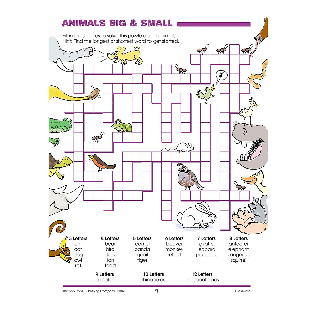 School Zone Big Codes, Puzzles & More Workbook: 320 Pages, Kindergarten, 1st Grade, 2nd Grade, Crossword Puzzles, Games, Riddles, Word Searches, Ages 6 to 8 (School Zone Big Workbook Series)
