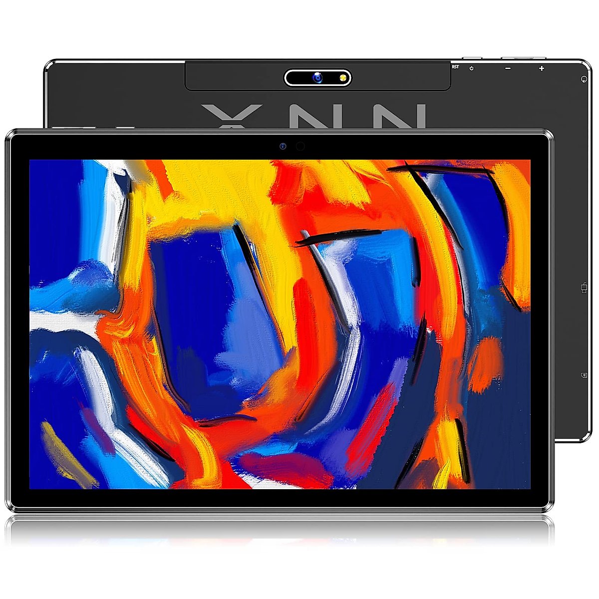 XNN Tablet 10 Inch, Android Tablets, Quad-Core Processor, 32GB ROM 128GB Expand，2+5MP Camera,IPS HD Touch Scree, 6000mah Battery, WiFi Bluetooth, 2023 Powerful Performance Tablet Computer(Black)