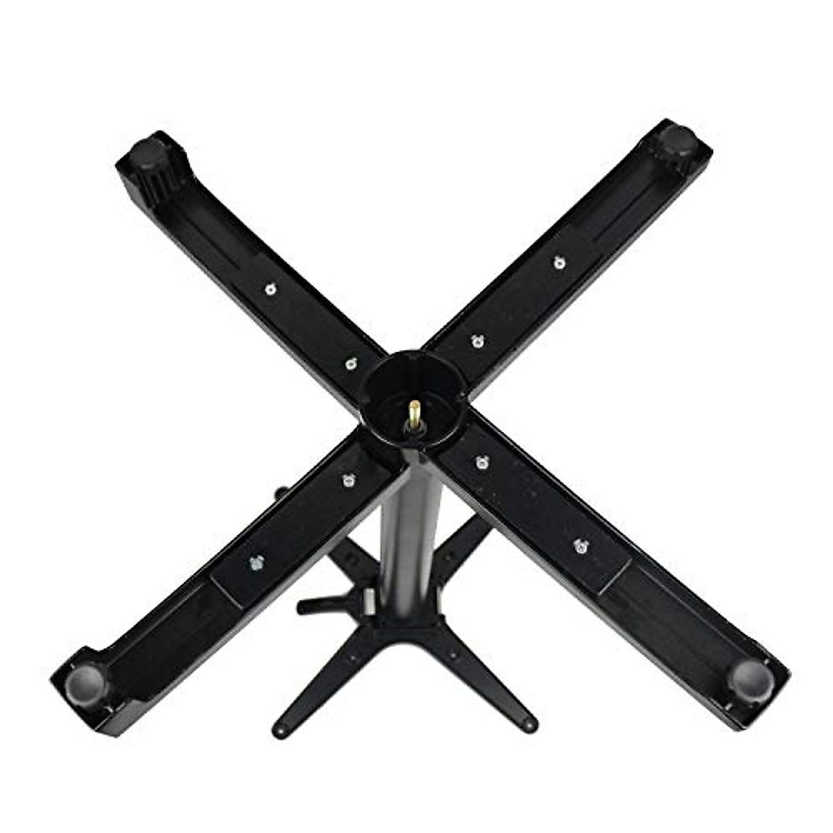YUANSHI Restaurant X-Table Base (28") with Flip Top Mechanism - Aluminum, Folding Multi-Purpose Table Base, Nesting Storage, Dining Height Table Base (Black)