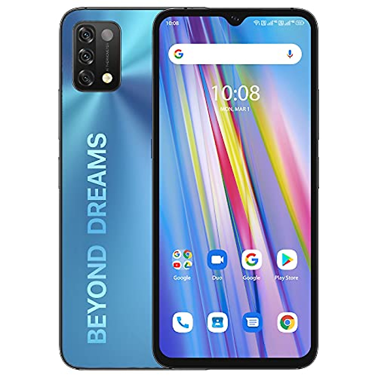 UMIDIGI A11 Cell Phone(3+64GB), 6.53" HD+ Full Screen Unlocked Smartphone, 5150mAh Battery Android Phone with Dual SIM (4G LTE) Android 11