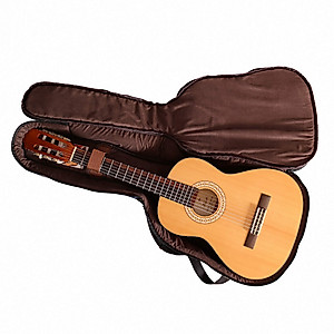MUSIC FIRST 0.9" (23mm) Padded Country Style 36 inch Soft Guitar Case, Travel Guitar Bag, 36" Guitar Backpack (FIT FOR 36~37 inch, 3/4 Junior Size GUITAR, CHECK PHOTO No.2 AND MEASURE YOUR GUITAR!)