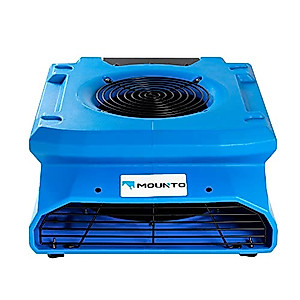 MOUNTO 1/4hp 1200CFM Low Profile Air Mover Floor Carpet Dryers Restoration
