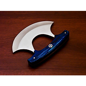 Handmade D2 Steel Chef Kitchen Ulu Knife Heavy Duty D2 Steel Comes With Leather Sheath Full Tang 1085