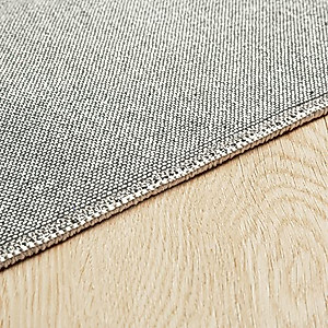 ODIKA 2x7 Runner Rugs for Hallway with Non-Skid Backing - Neutral Carpet Runners for Hallway - Modern Entryway Rug Abstract Geometric Kitchen Rug