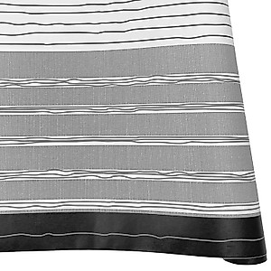 Yifely Black White Striped Furniture Paper Self-Adhesive Shelf Liner Countertop Sticker 17x118 Inches