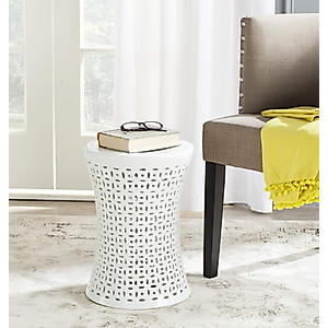 Safavieh Camilla Ceramic Decorative Garden Stool, Light Blue