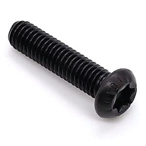 Glvaner M6-1.0 x 30mm (25 pcs) Button Head Torx Drive Machine Screws, 10.9 Grade Alloy Steel, Black Oxide Finish, Full Thread Coverage