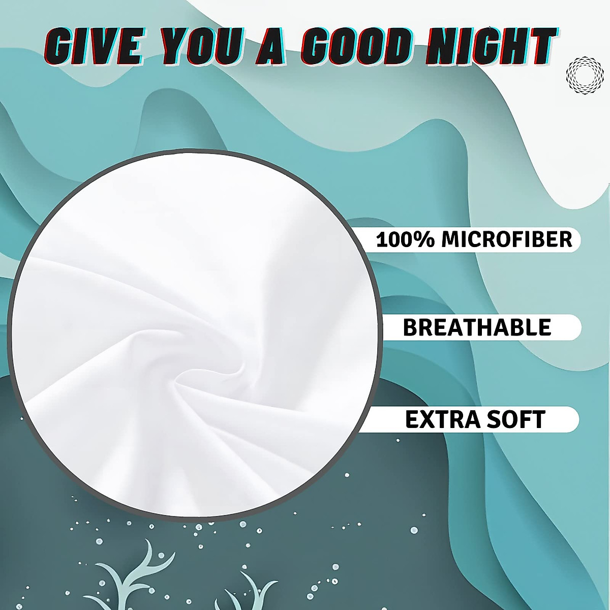 Plant Sheets Full Size, Leaves Botanical Bed Sheets, Patterned Bedding Sheets & Pillowcases 4 Piece Set - Soft Microfiber Deep Pocket Fitted Sheet & Flat Sheet & 2 Pillow Cases S3-&-11