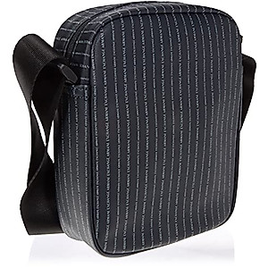 A|X ARMANI EXCHANGE mens Eco-leather Bag Crossbody, Blue, Medium US