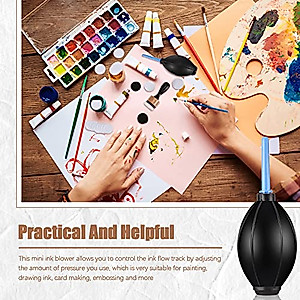 54 Pieces Alcohol Ink Blower Applicator Tool Set, Include Round Blending Tool Ranger Mini Blending Tool Air Blower Mini Ink Blower Felts Replacement Foams for Card Making Embossing Painting Rendering