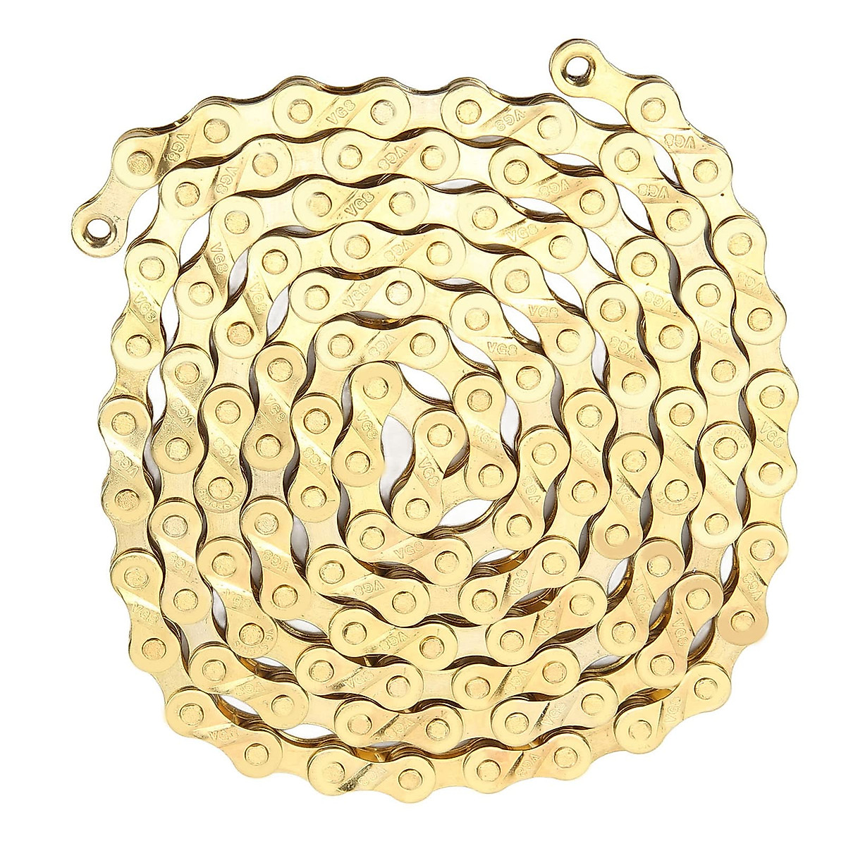 Bike Chain Kit Gold High Carbon Steel 8 Speed Mountain Road Bicycle Multi-Function Bike Mechanic Repair Kit 1/2in x 3/32in 116 Sections