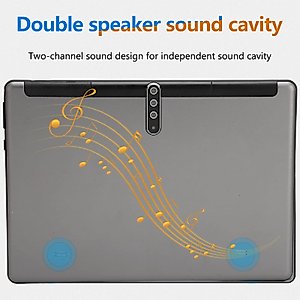 10.1 Inch IPS Display Tablet, 64GB Internal Storage, 10 Core CPU Processor 4GB RAM and 64GB Internal Storage, 2.4G/5G WiFi and 5.0BT Connection Suitable for Children to Read, Browse(USA)