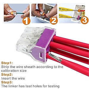 75PCS Wire Connector 2/4/6/8 Port Conductor Combination Assortment Pack for Junction Boxes
