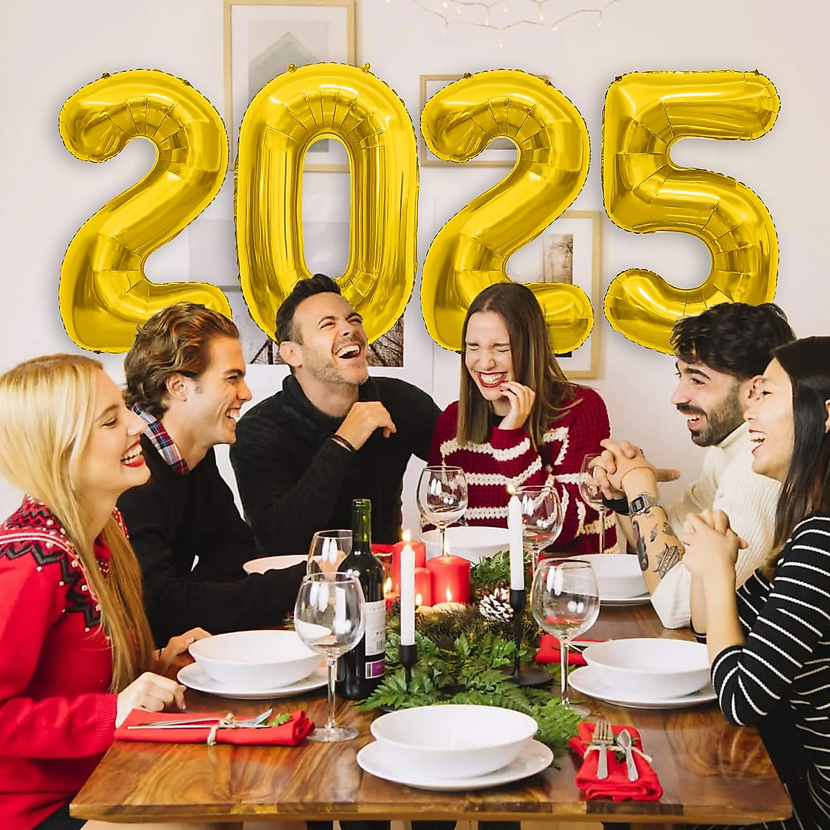 2025 Balloons, 40 inch Foil Gold Number Balloons 2 0 2 5, 2025 New Years Decorations, New Years Eve Party Supplies 2025, Class of 2025 Graduation Decorations, Happy New Year Decorations 2025