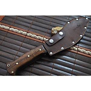 Perkin Knives - Handmade Damascus Hunting Knife Full Tang - Jungle Knife