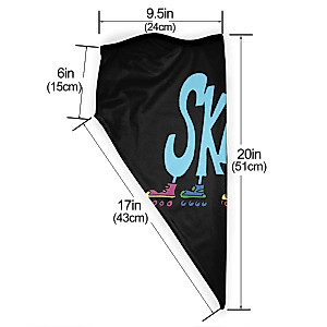 Roller Skates Bandana Neck Gaiter Headband for Men and Women, Multifunctional Head Scarf, Face Mask L