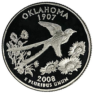 2008 S Oklahoma State Silver Quarter Seller Proof