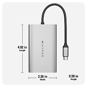 HyperDrive Dual 4K HDMI Adapter for M1/M2 MacBook 2X HDMI, Pass-Through Charging