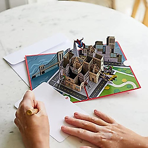 Lovepop Marvel Spiderman You're Amazing! Pop Up Card, 5x7-3D Greeting Card, Pop Up Birthday Card, Spiderman Birthday Card, Superhero Card, Spiderman