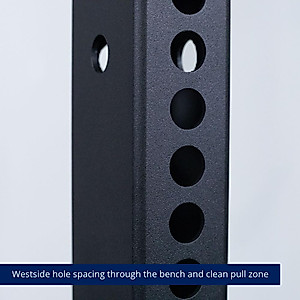 Titan Fitness T-3 Series Black Tall Power Rack, 36in Depth, Weight Plate Holders, 1,100 LB Capacity Cage for Weightlifting and Strength Training