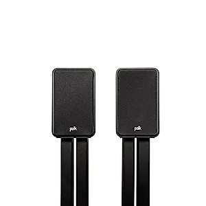 Polk Signature Elite ES15 Bookshelf Speaker - Hi-Res Audio Certified, Dolby Atmos & DTS:X Compatible, 1" Tweeter & 5.25" Woofer, Power Port Technology for Effortless Bass (Pair, Stunning Black)