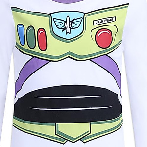 Disney Toy Story Woody and Buzz Lightyear Boys Long Sleeve Shirt and Pants Set for Toddler and Little Kids